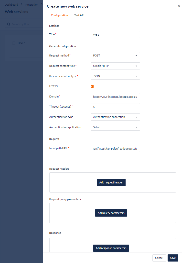 Web Service Connector