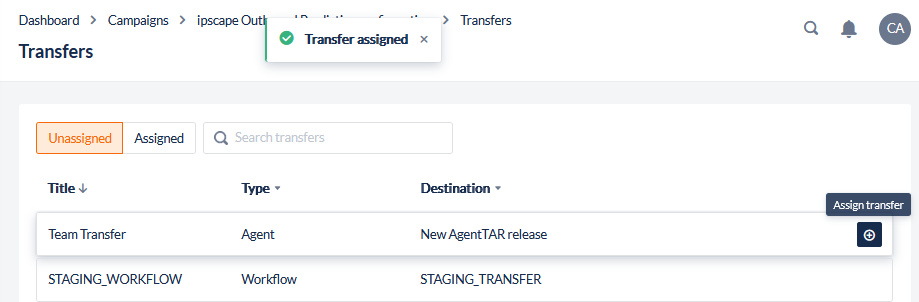 Transfers